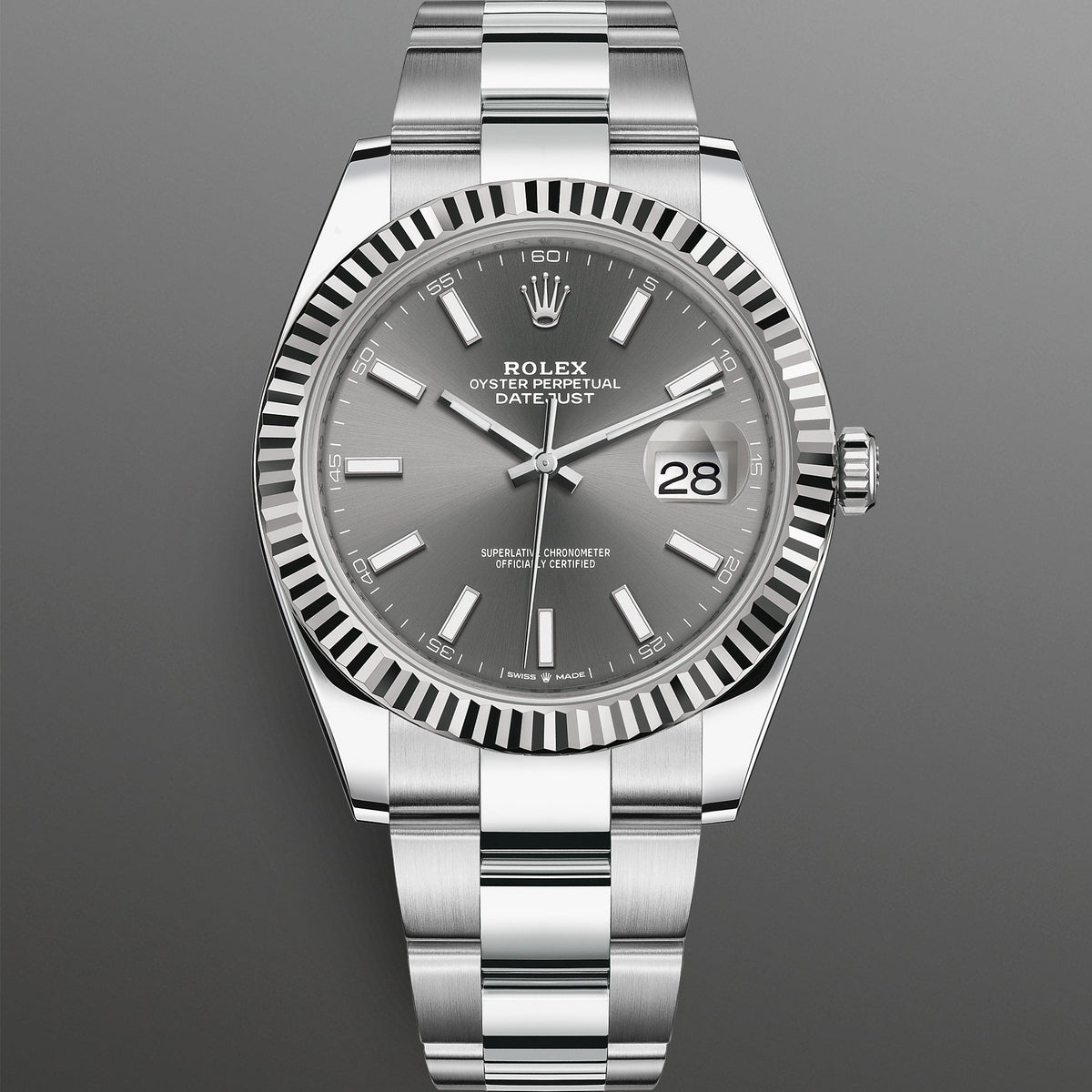 Rolex Datejust 41 mm 126334 Slate Grey Oyster NEW STICKERS 2024 – BDHD