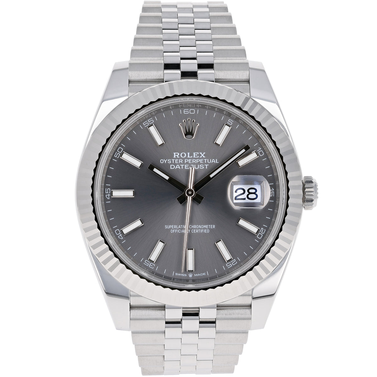 Rolex Datejust 41 mm 126334 Slate NEW 2024 Rhodium Jubilee – BDHD