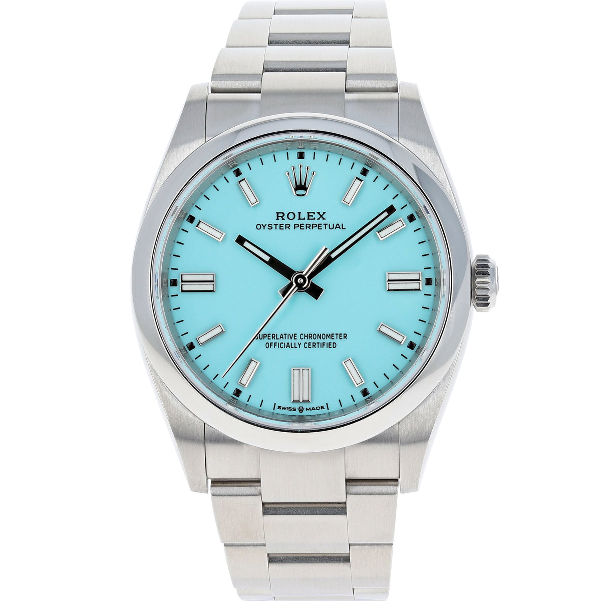 Rolex Oyster Perpetual 36 mm 126000 Turquoise NEW 2025 Tiffany Blue – BDHD